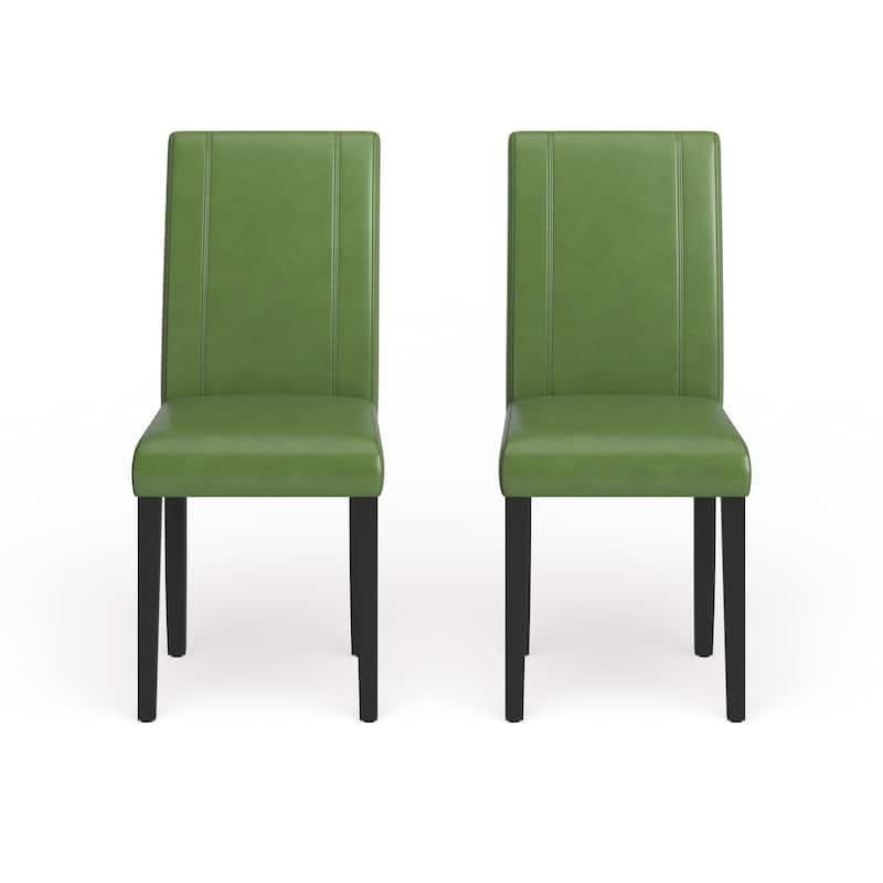 Roundhill Furniture Urban-Style Solid Wood Leatherette Small Padded ...