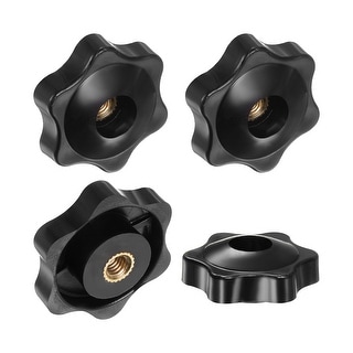 6 Star Knobs Hexagon Head Through Hole Clamping Grip Handles for ...
