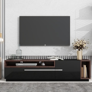 TV Stand UV High-Gloss Entertainment Center Chic TV Cabinet Media ...