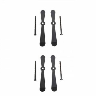2 Shutter Dogs Black Steel Pair Propeller 7 1/2H | Renovator's Supply ...