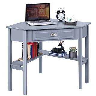 Corner Writing Desk with Storage Drawer - Bed Bath & Beyond - 36956262