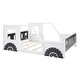 Classic Car-Shaped Platform Bed with Wheels, Twin/Full Size Car Bed w ...