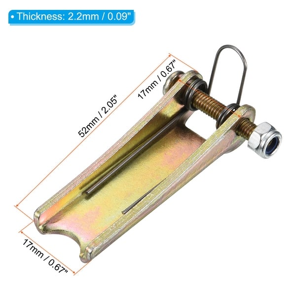 2 Inch Hook Safety Latch Kit, Metal Towing Hitch Replacement, Silver ...