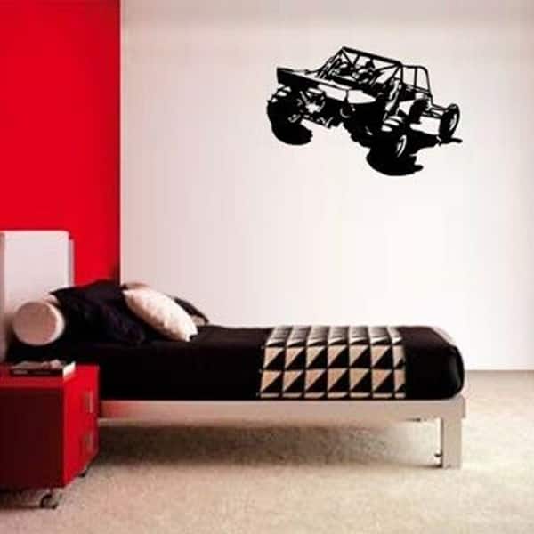 Sand Rail Dune Buggy Dunes Car Decal Wall Vinyl Boys Sticker 22" x 23 ...