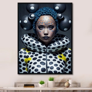 Designart "Avant Garde Fashion Portrait III" Woman Avant-Garde Framed ...