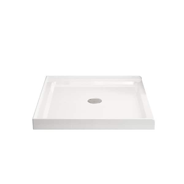36" x 36" Shower Base Single Threshold Center Drain Shower Pan - Bed ...