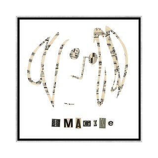 iCanvas "Imagine John Lennon" by Paper Cutz Framed - Bed Bath & Beyond ...