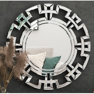 32" Round Wall Accent Mirror - 32" x 32" - Bed Bath & Beyond - 37455683