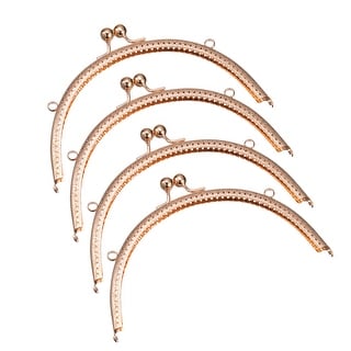 Metal Purse Frames - 8" 4Pcs Kiss Lock Clasp Frame Embossed Clutch ...