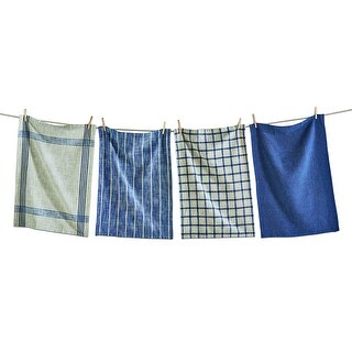 Canyon Woven Dishtowel Set Of 4 Midnight Blue Dish Cloth For Drying ...