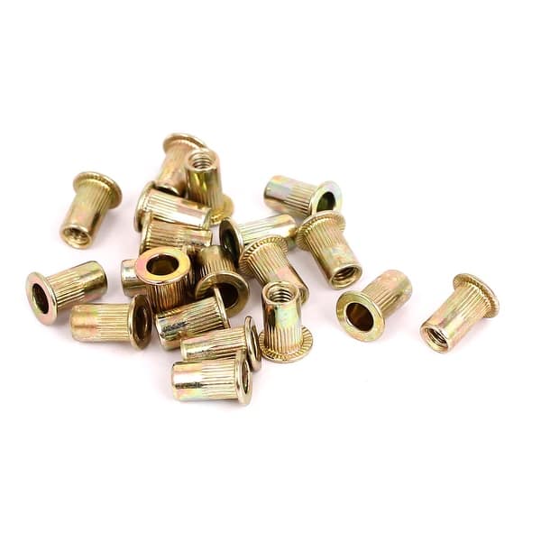 20pcs M4 Countersunk Head Open End Blind Threaded Rivet Nut - Bronze ...