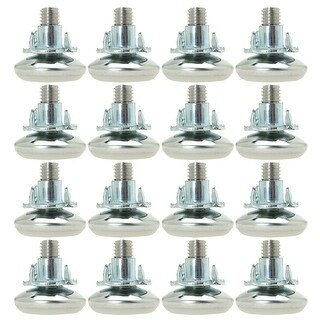 M8 x 17 x 28mm Screw on Furniture Glide Leveling Feet Thread Adjustable ...