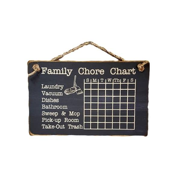 Cowboy Signs Wood Wall Hanging Wood Chalkboard Chore Chart Black - Bed ...