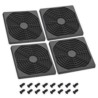 123mm Cooling Fan Filter with Screw, 4 Pack ABS Ventilator Grill Guard ...