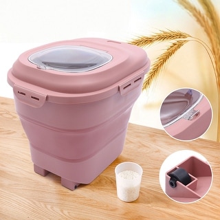 Folding 25KG Rice Dispenser Kitchen Storage Container - Bed Bath ...