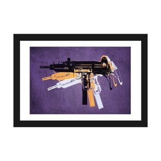 iCanvas "Uzi Sub Machine Gun on Purple" by Michael Tompsett - Bed Bath ...