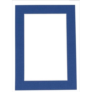 11x16 Mat Bevel Cut for 8.5x11 Photos - Acid Free Bottle Blue Precut ...