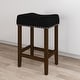 Nathan James Hylie Backless Counter Height Bar Stool with Solid Wood ...