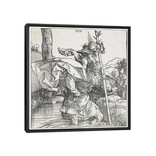 iCanvas "Saint Christopher, 1511" by Albrecht Durer Framed Canvas Print ...