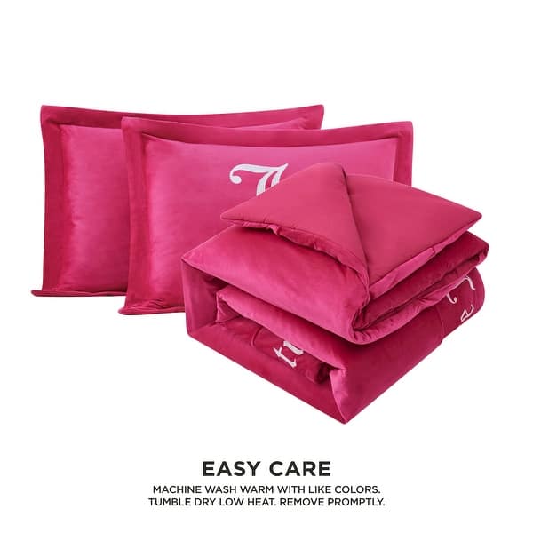 hot pink border bedding