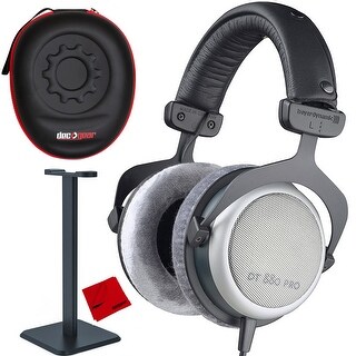 Beyer Dynamic Pro Headphones 250 Ohm plus Headphone Case Bundle - Bed ...
