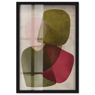 Overlapping Forms III Living Room Decor Shadowbox Print by Art Remedy ...