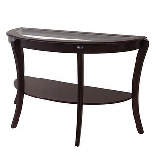 Finley Contemporary Style Semi-Oval Table - 31 H x 20.5 W x 51.63 L ...