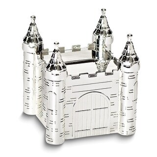 Curata Silver-Tone Zinc Alloy Castle Bank - Bed Bath & Beyond - 36202791