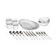 Deluxe 24-Piece Enamel Dinnerware Set - Bed Bath & Beyond - 37531000