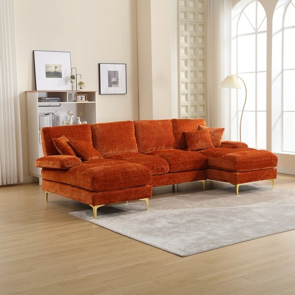Modern large fabric sectional sofa extra wide store