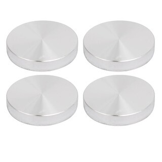 4pcs 55mm Dia 10mm Thickness M10 Thread Aluminum Disc for Glass Table ...