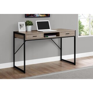 Compact Computer Desk with 2 Drawers & Open Shelf - Bed Bath & Beyond ...