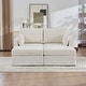 56.3" and 63.39" Modular Sofa with Chenille and Sturdy Metal Legs ...