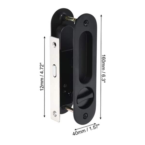 Sliding Door Lock Invisible Recessed Handle Latch Privacy Pocket Lock ...