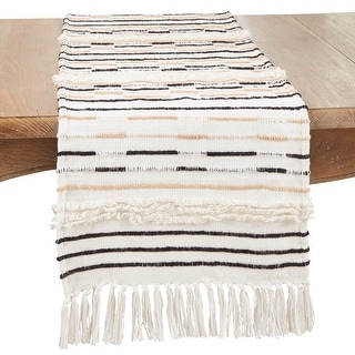 Rustic Cord Table Runner with Fringe - 16"x72" - Bed Bath & Beyond ...