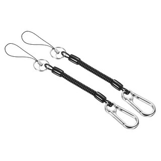 Retractable Coil Spring Keychains with Big Ring 2 Pack Plastic - Bed ...
