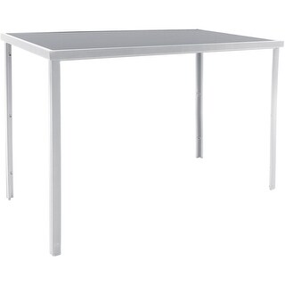 Hanover Naples Bar-Height Glass-Top Dining Table - Bed Bath & Beyond ...