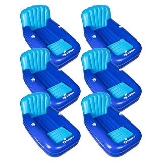Swimline Solstice Swimming Pool Inflatable Float Cooler Couch Lounge (6 ...