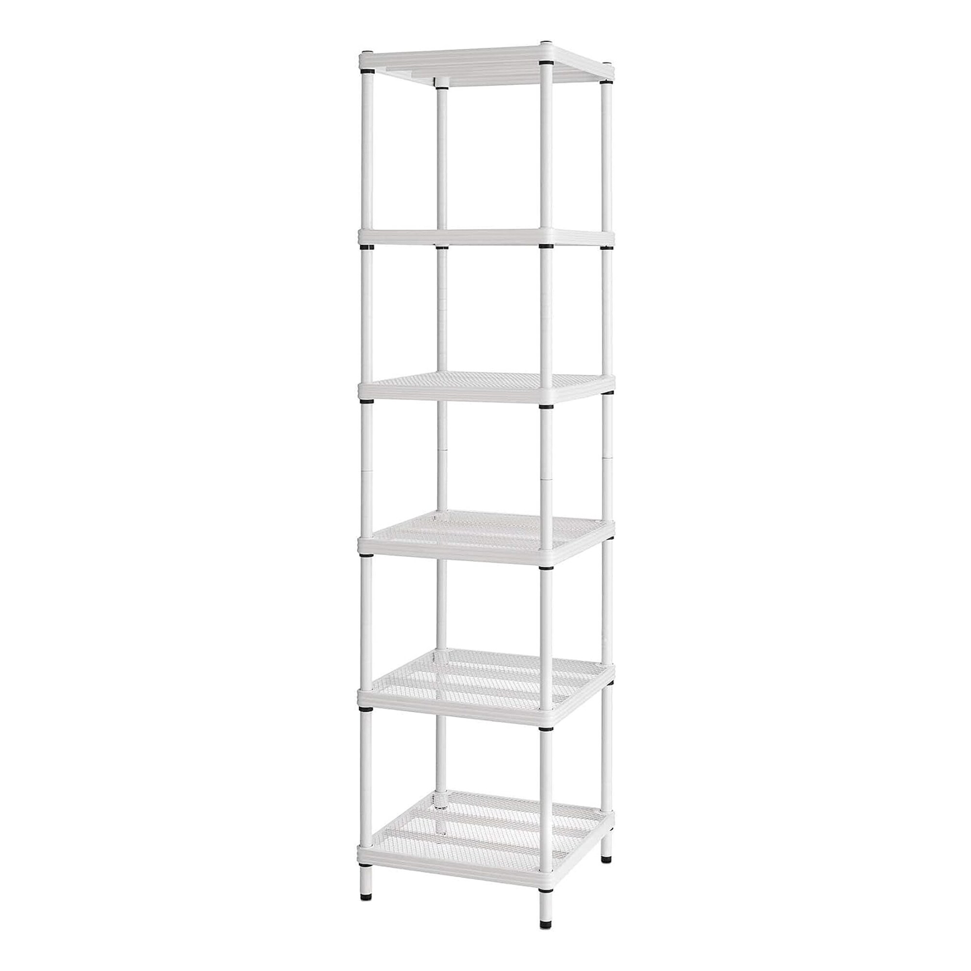 Design Ideas MeshWorks 6 Tier Tower Metal Storage Shelving Unit Rack White 27 Bed Bath Beyond 39493020
