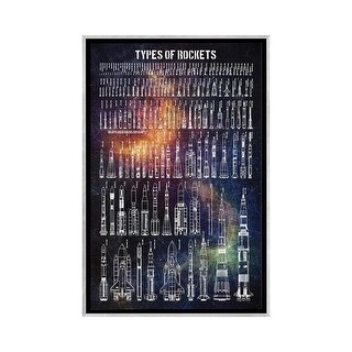 iCanvas "Types Of Rockets" by Joseph Fernando Framed - Bed Bath ...