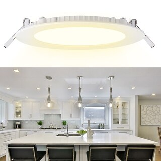 9W Round Recessed LED Ceiling Panel Fixture - Bed Bath & Beyond - 40136223