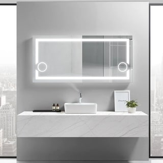 Modern Mirrors Gemini Lighted Bathroom Vanity Mirror - 28*60 - On Sale ...
