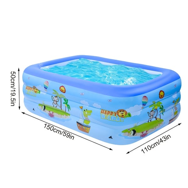Family Inflatable Swimming Pool Three layer Printing - Bed Bath ...