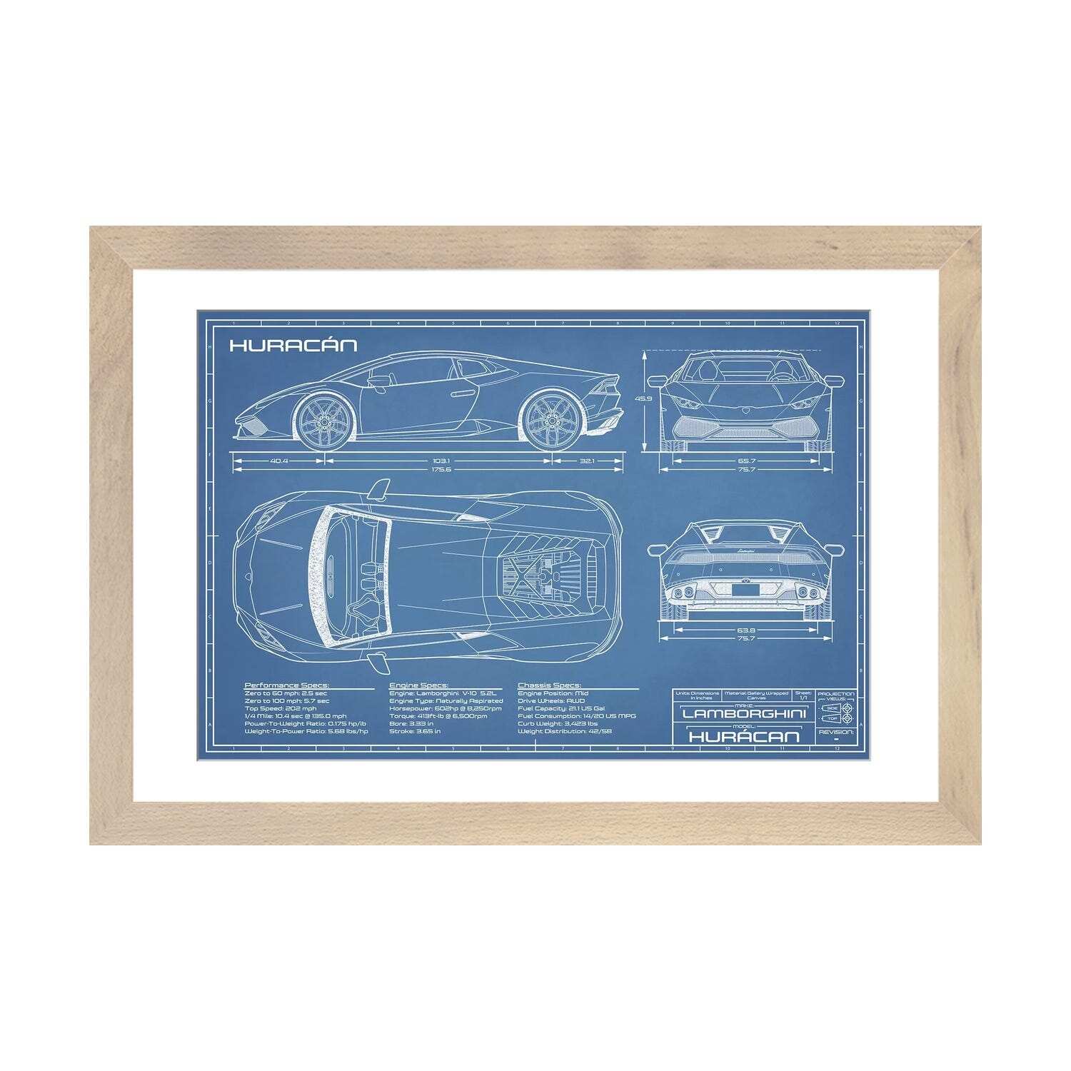 Lamborghini Huracan Blueprint