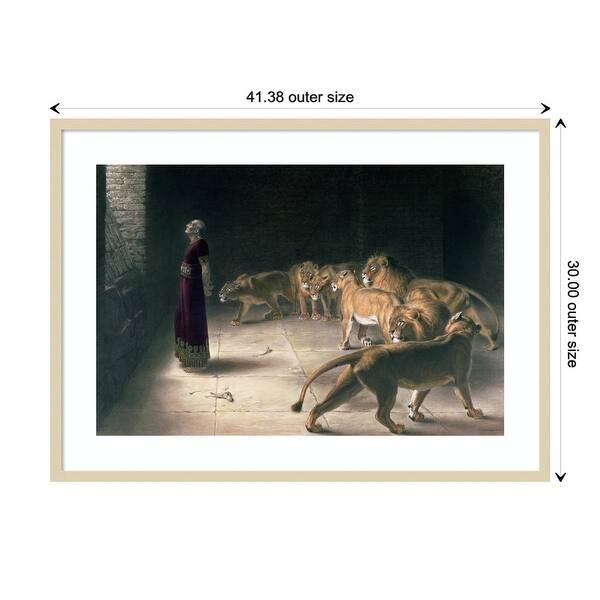Daniel in the Lions Den 1892 by Briton Riviere Framed Art Print - Bed ...