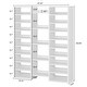 14-Tier Shoe Rack, 46 Pairs Freestanding Tall Shoe Shelf Entryway Shoe ...