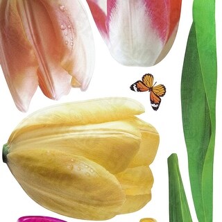 Garish Lotus, Wall Decals Stickers Appliques Home Decor - Bed Bath ...