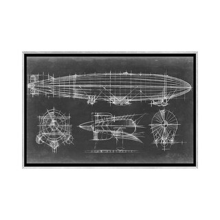 iCanvas "Airship Blueprint" by Ethan Harper Framed - Bed Bath & Beyond ...