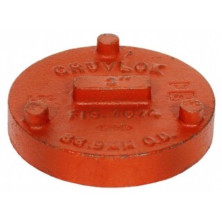 Sim Supply Round Cap: Ductile Iron, 4 in Fitting Pipe Size, Class 150 ...