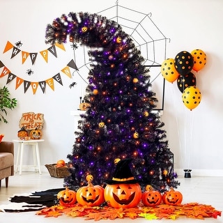 dark christmas tree theme